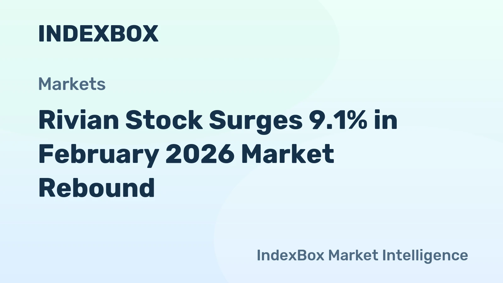 Rivian Stock Surges 9.1% in February 2026 Market Rebound