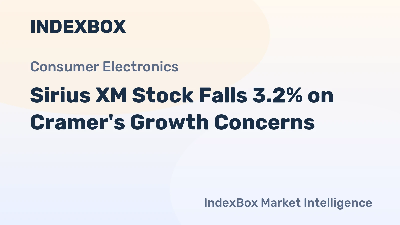 Sirius XM Stock Falls 3.2% on Cramer's Growth Concerns