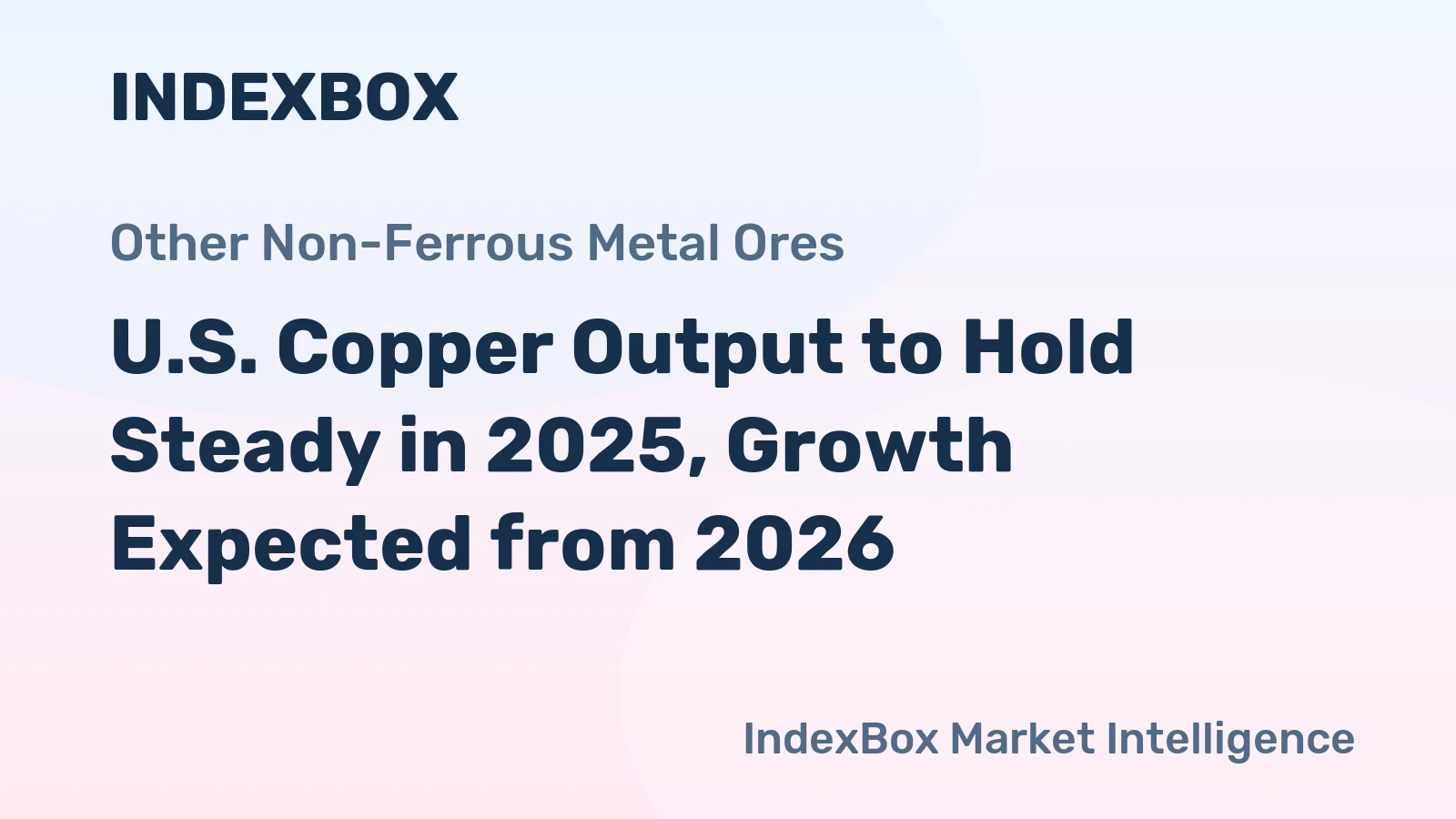 U.S. Copper Output to Hold Steady in 2025, Growth Expected from 2026