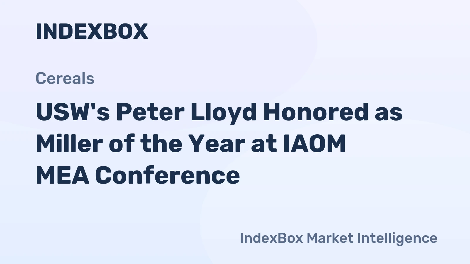 USW's Peter Lloyd Honored as Miller of the Year at IAOM MEA Conference