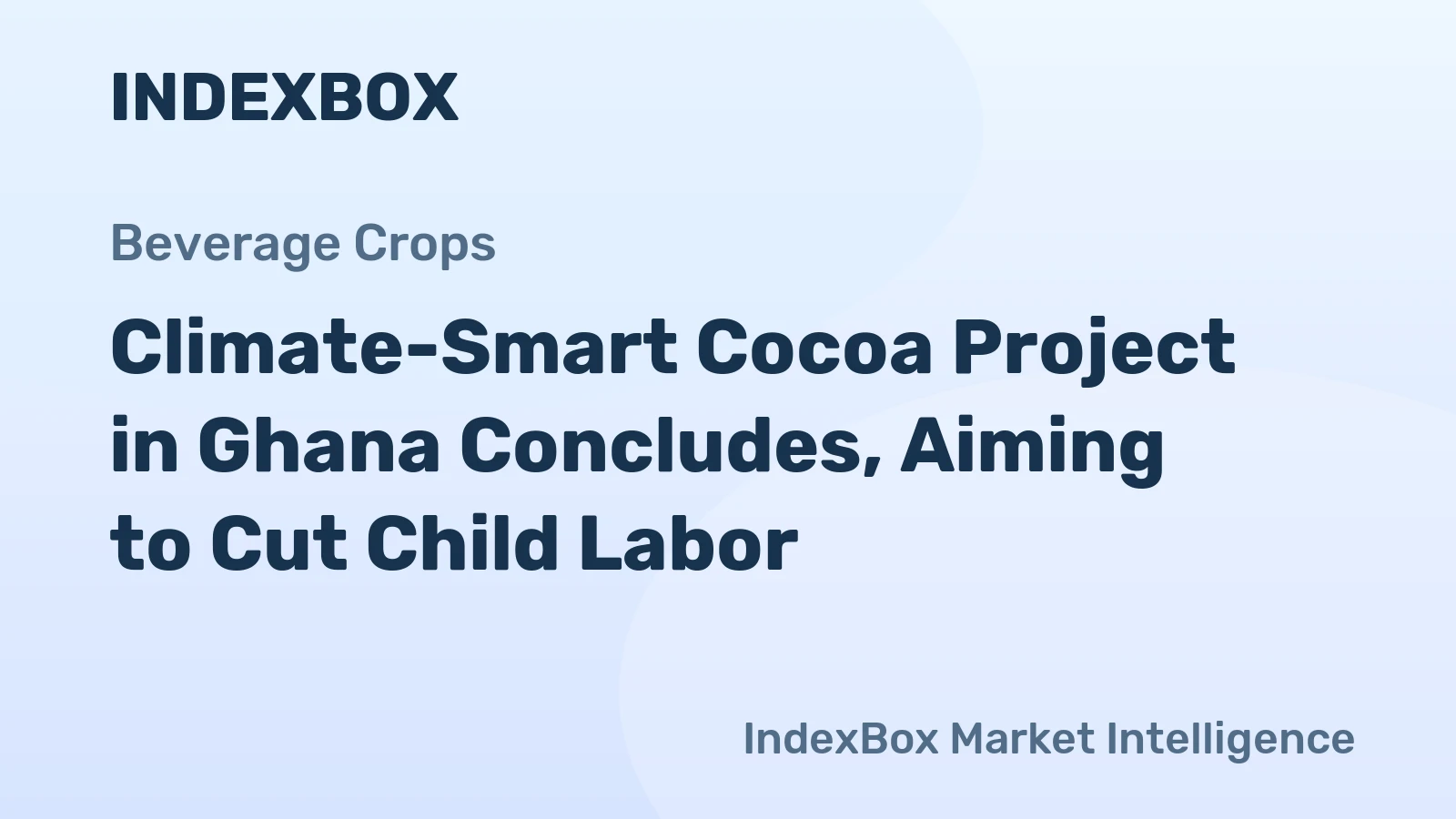 Climate-Smart Cocoa Project in Ghana Concludes, Aiming to Cut Child Labor