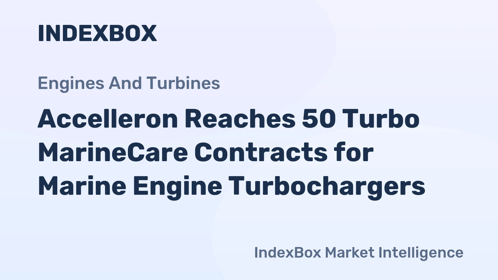 Accelleron Reaches 50 Turbo MarineCare Contracts for Marine Engine Turbochargers