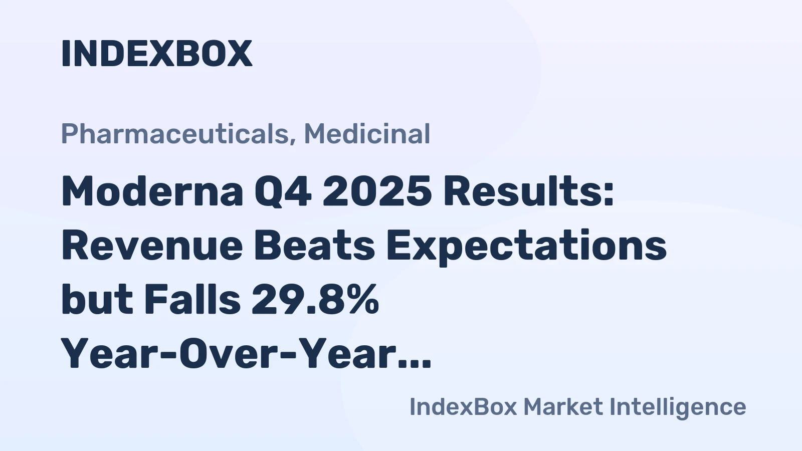 Moderna Q4 2025 Results: Revenue Beats Expectations but Falls 29.8% Year-Over-Year