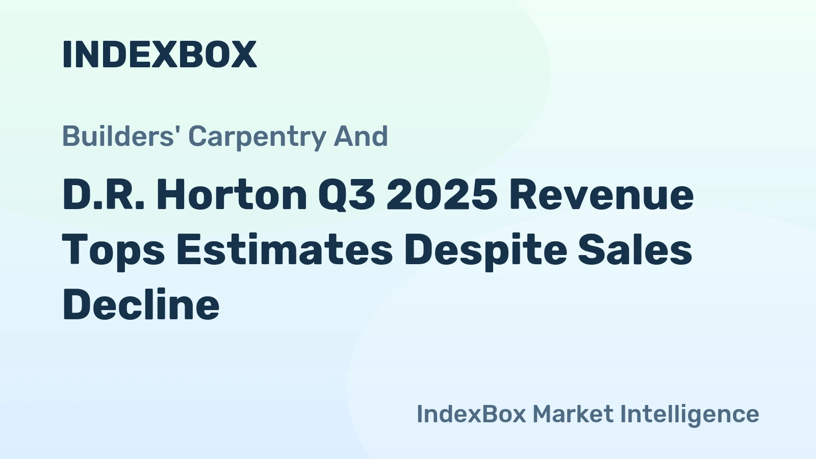 D.R. Horton Q3 2025 Revenue Tops Estimates Despite Sales Decline