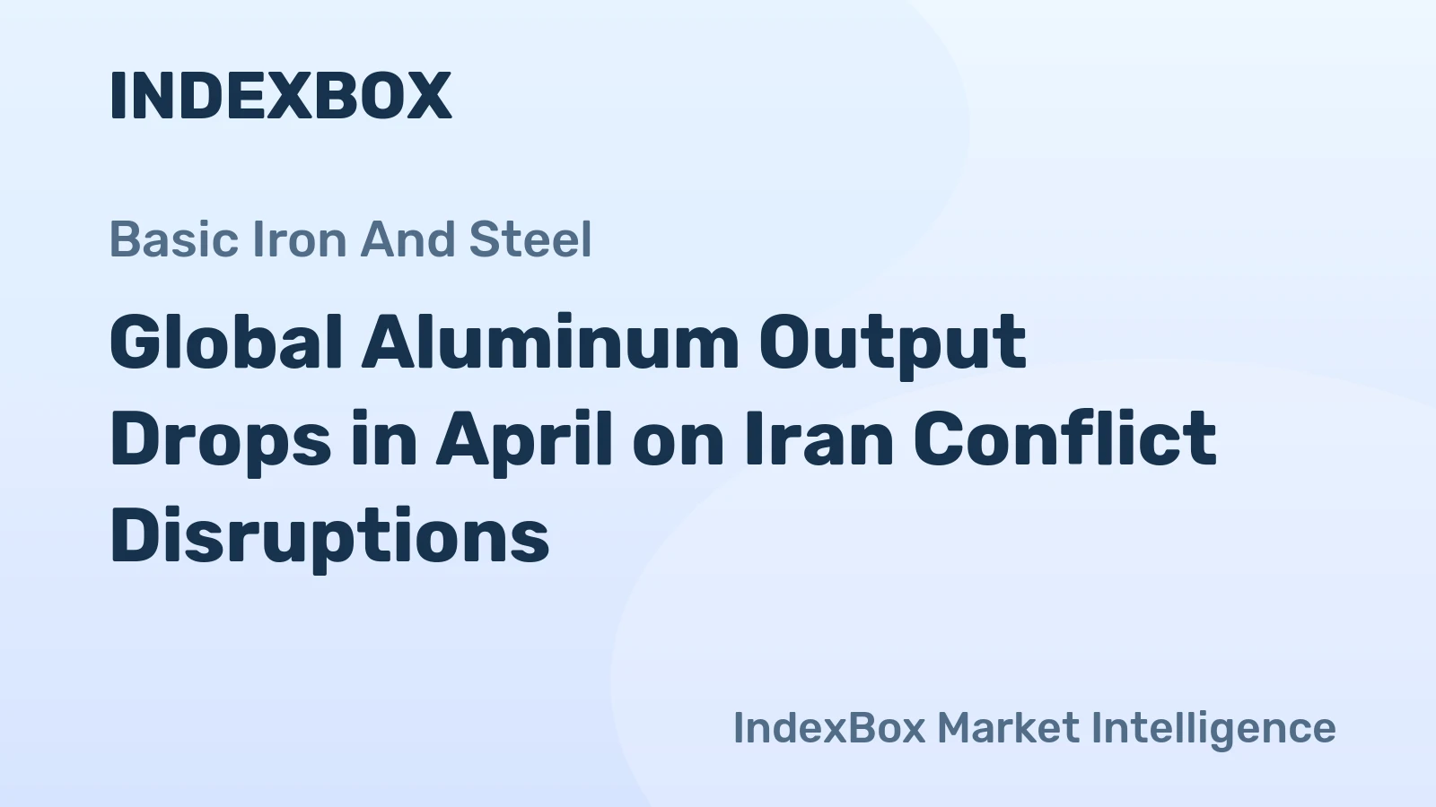 Global Aluminum Output Drops in April on Iran Conflict Disruptions