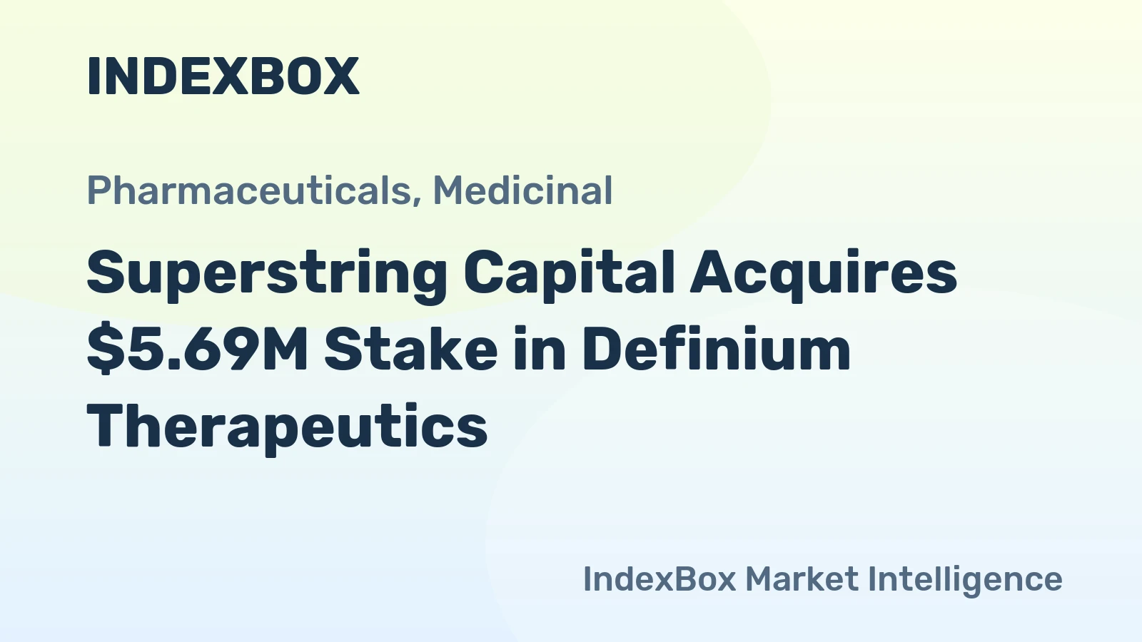 Superstring Capital Acquires $5.69M Stake in Definium Therapeutics