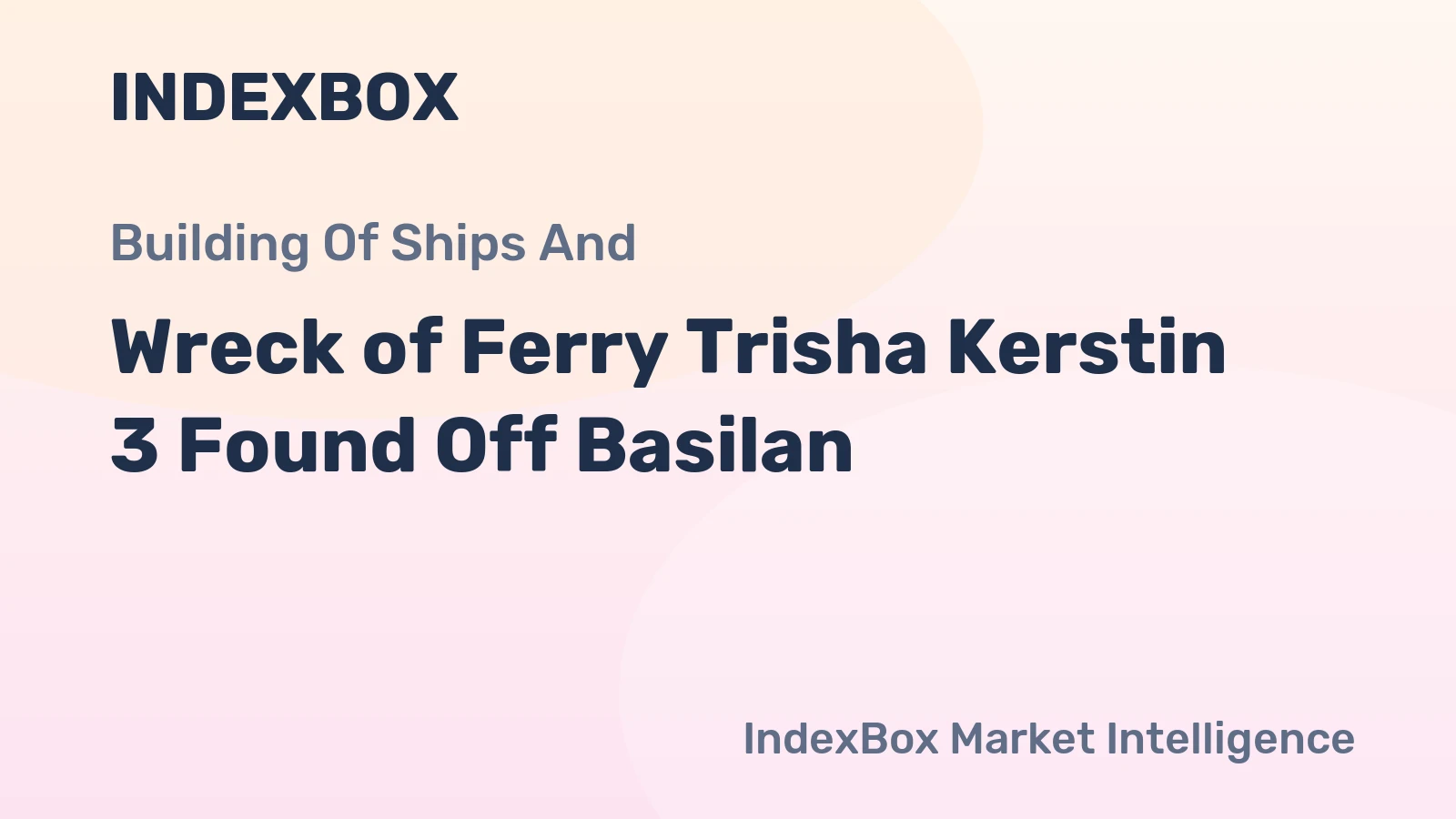 Wreck of Ferry Trisha Kerstin 3 Found Off Basilan