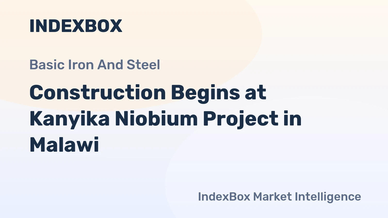 Construction Begins at Kanyika Niobium Project in Malawi