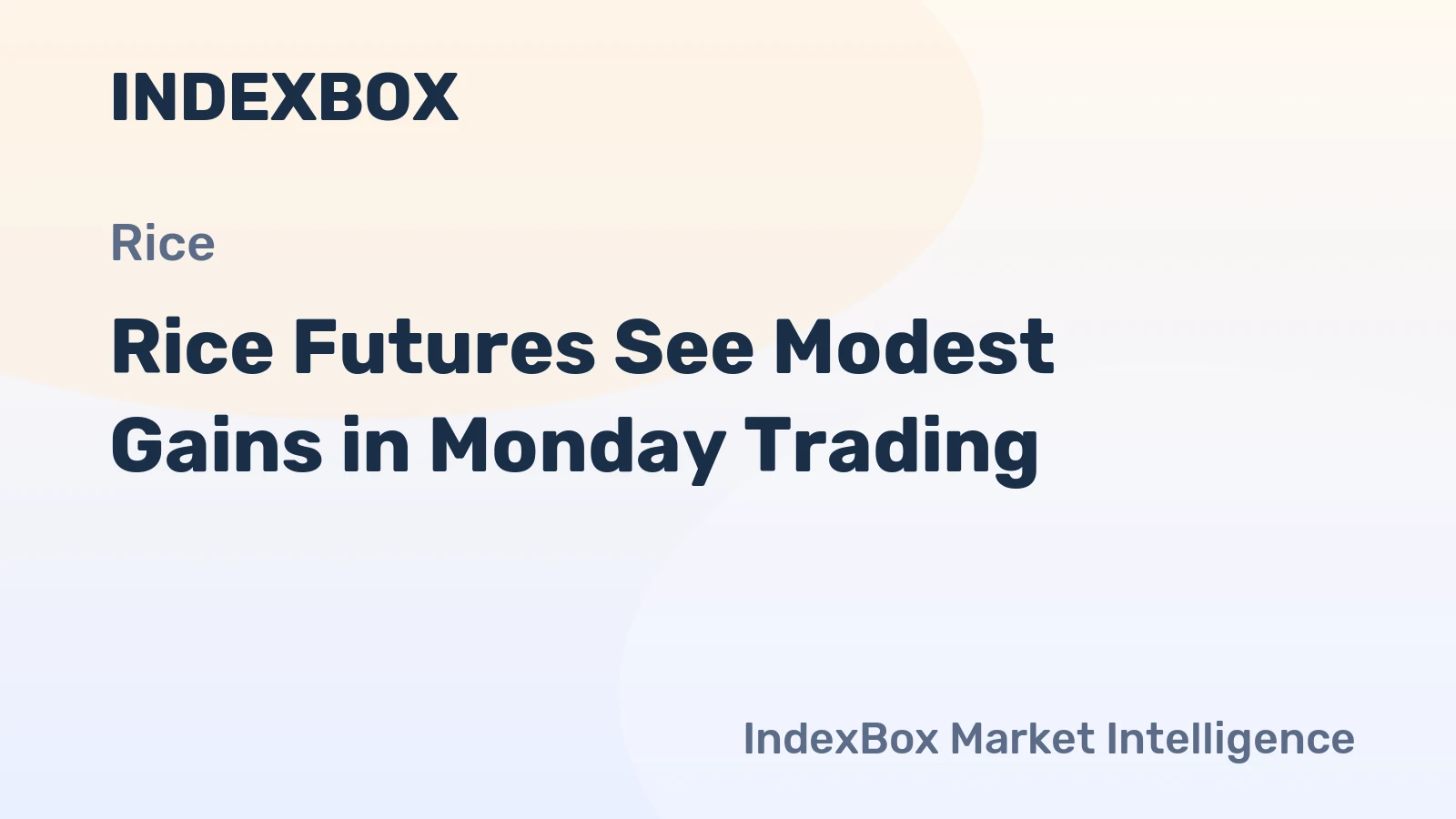 Rice Futures See Modest Gains in Monday Trading