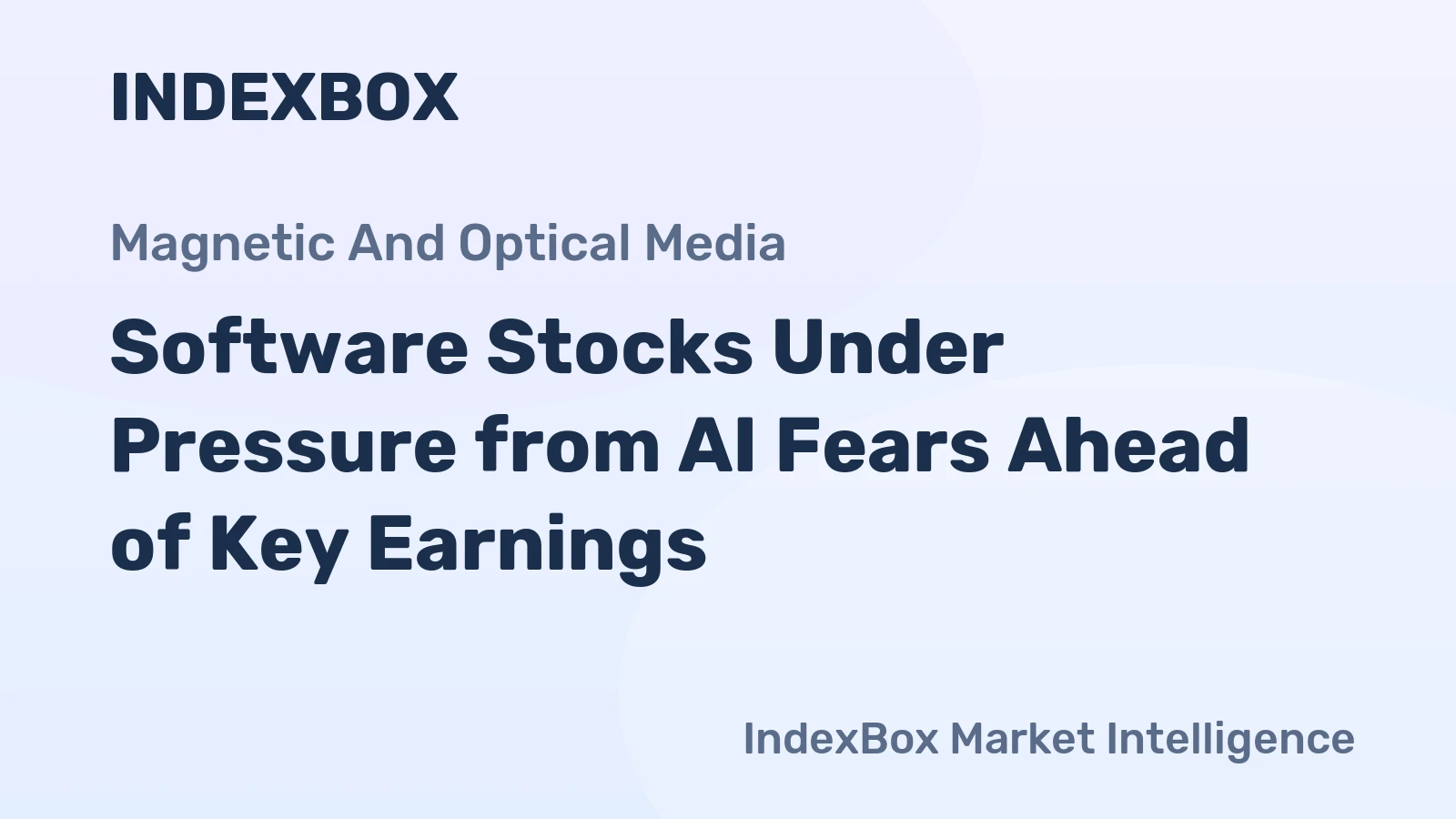 Software Stocks Under Pressure from AI Fears Ahead of Key Earnings