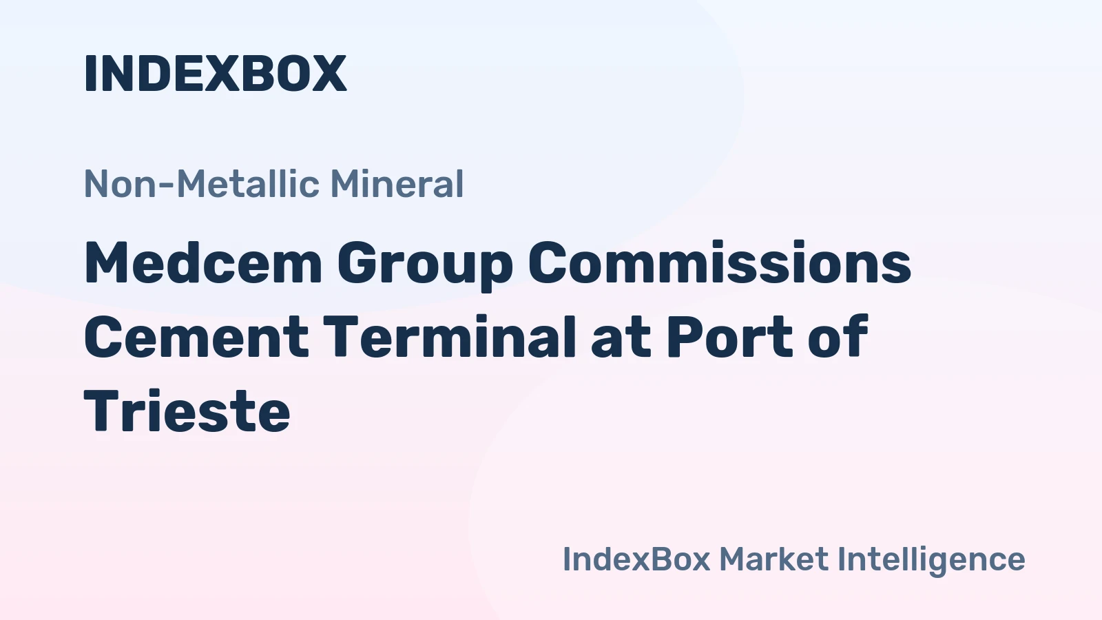 Medcem Group Commissions Cement Terminal at Port of Trieste