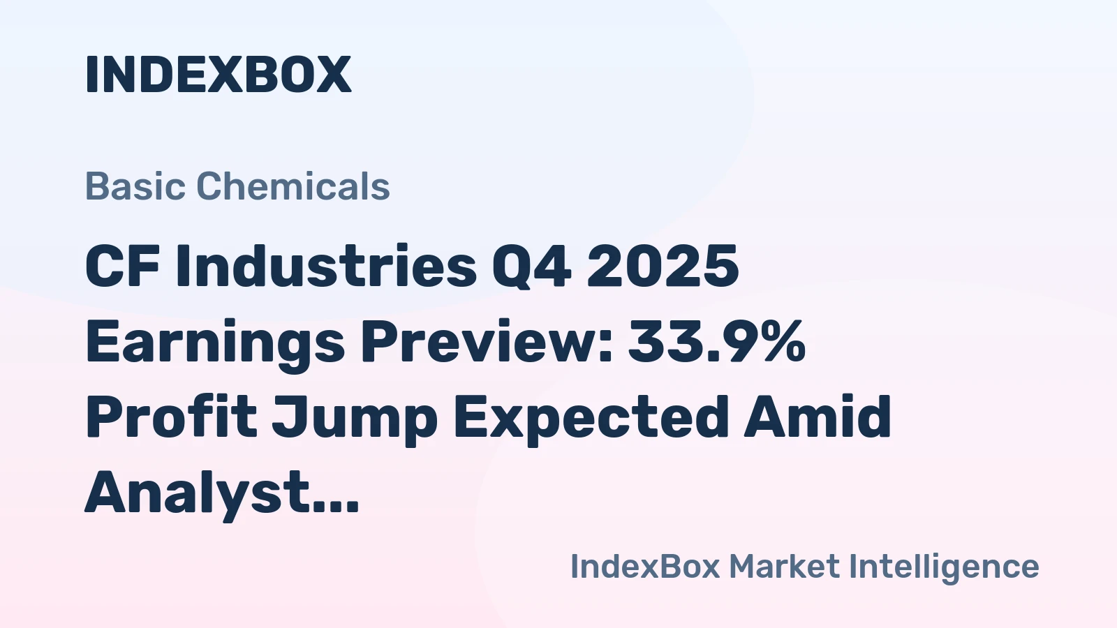 CF Industries Q4 2025 Earnings Preview: 33.9% Profit Jump Expected Amid Analyst Caution