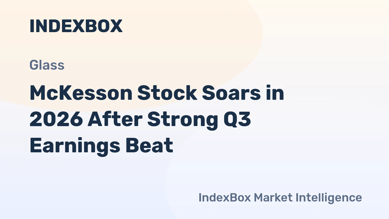 McKesson Stock Soars in 2026 After Strong Q3 Earnings Beat