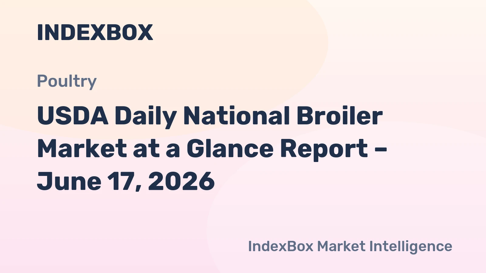 USDA Daily National Broiler Market at a Glance Report – June 17, 2026