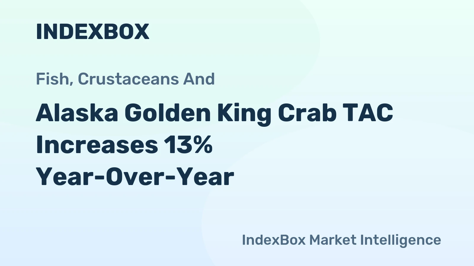 Alaska Golden King Crab TAC Increases 13% Year-Over-Year