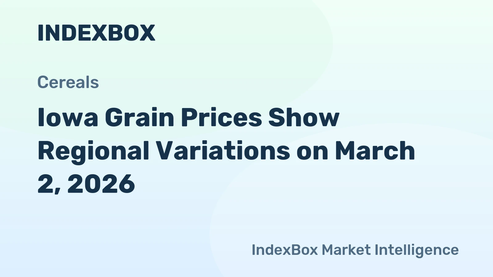 Iowa Grain Prices Show Regional Variations on March 2, 2026