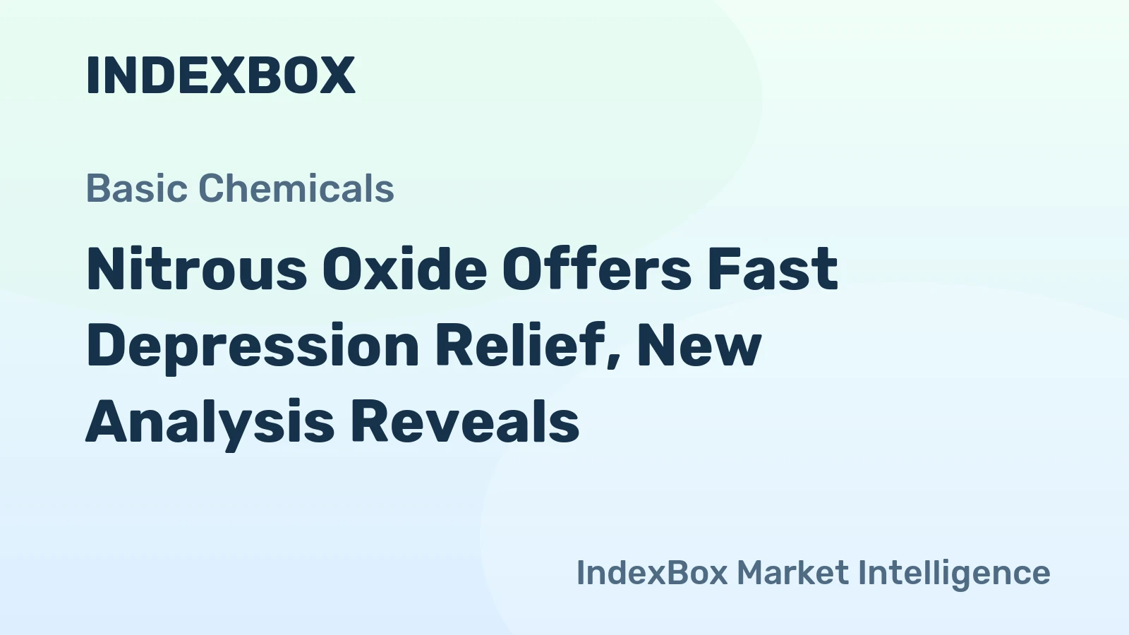 Nitrous Oxide Offers Fast Depression Relief, New Analysis Reveals