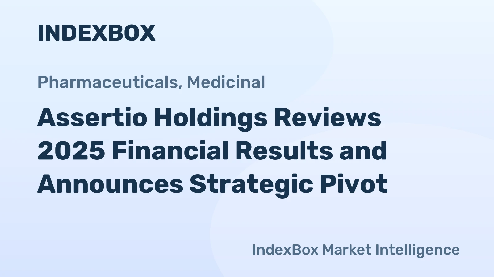 Assertio Holdings Reviews 2025 Financial Results and Announces Strategic Pivot