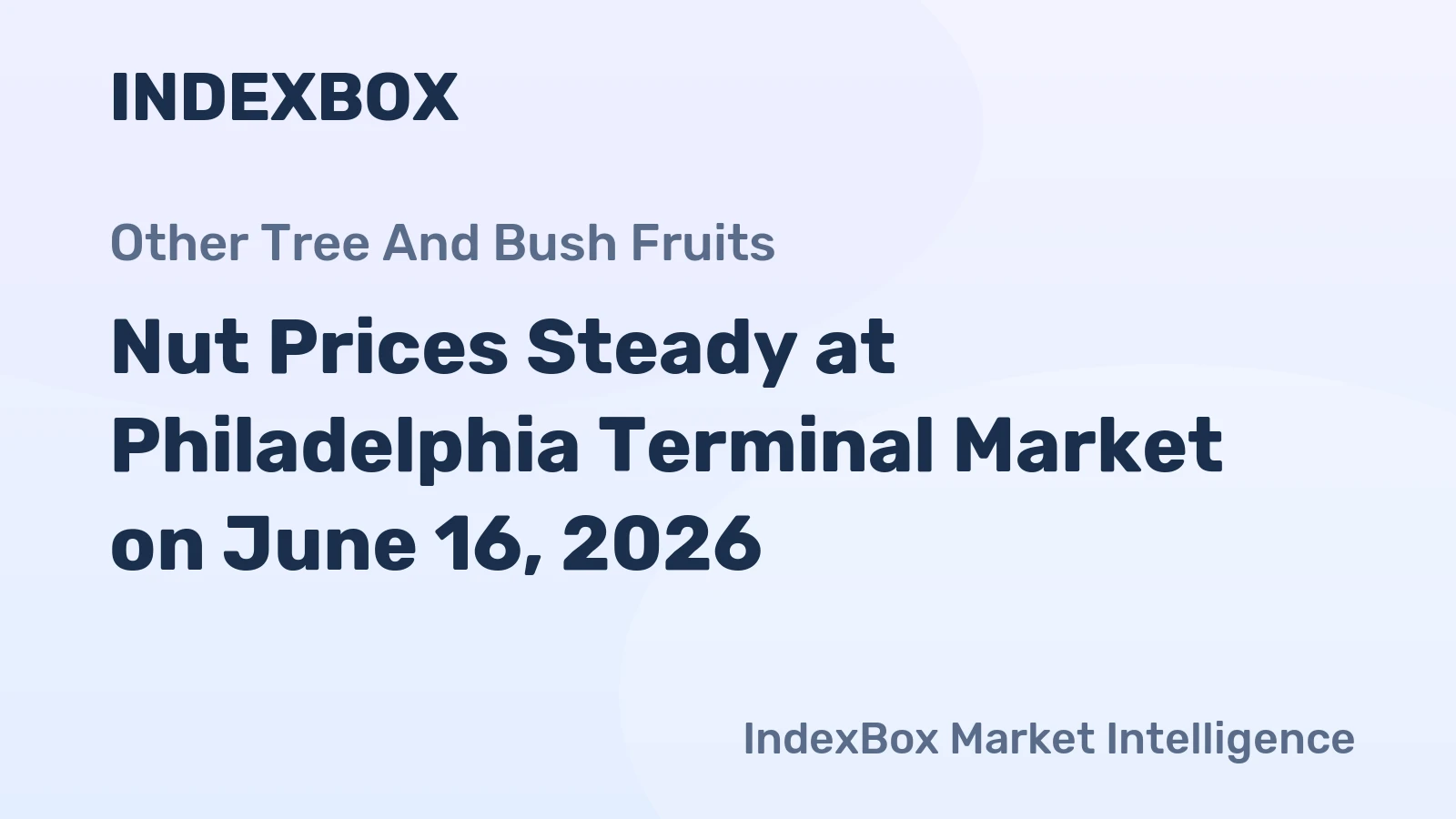 Nut Prices Steady at Philadelphia Terminal Market on June 16, 2026