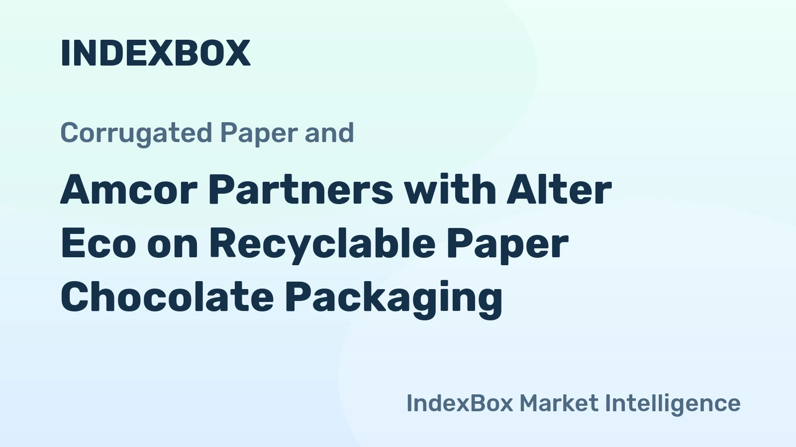 Amcor Partners with Alter Eco on Recyclable Paper Chocolate Packaging