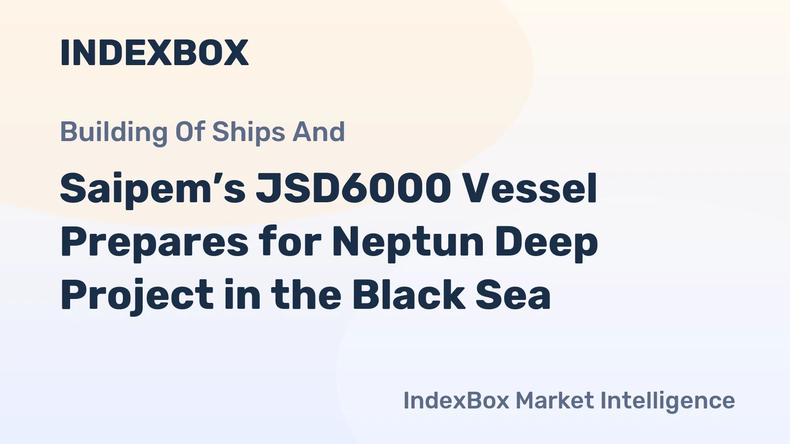 Saipem’s JSD6000 Vessel Prepares for Neptun Deep Project in the Black Sea