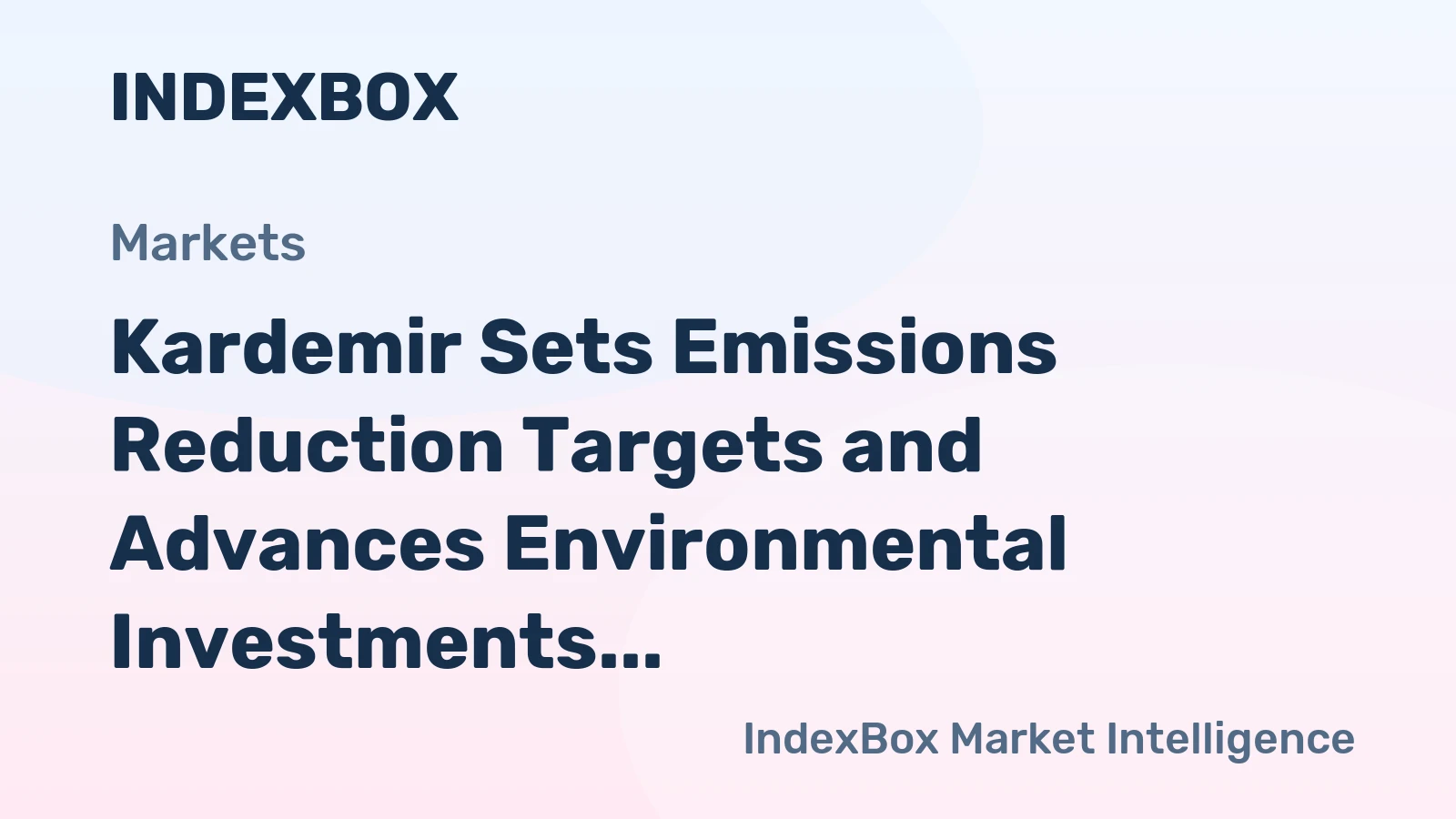 Kardemir Sets Emissions Reduction Targets and Advances Environmental Investments