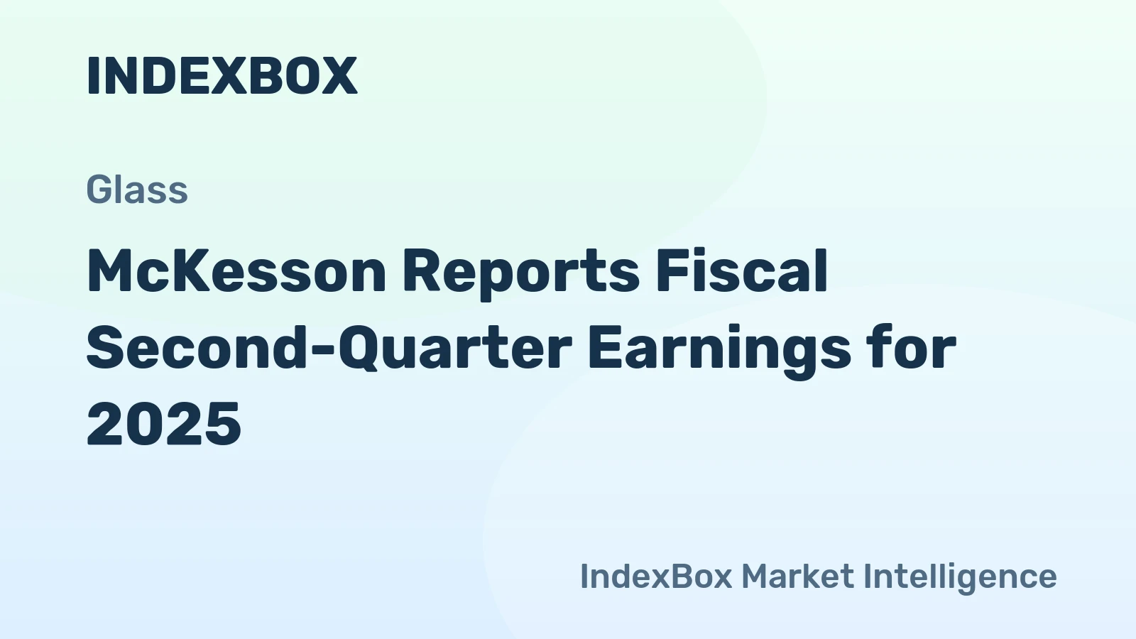 McKesson Reports Fiscal Second-Quarter Earnings for 2025