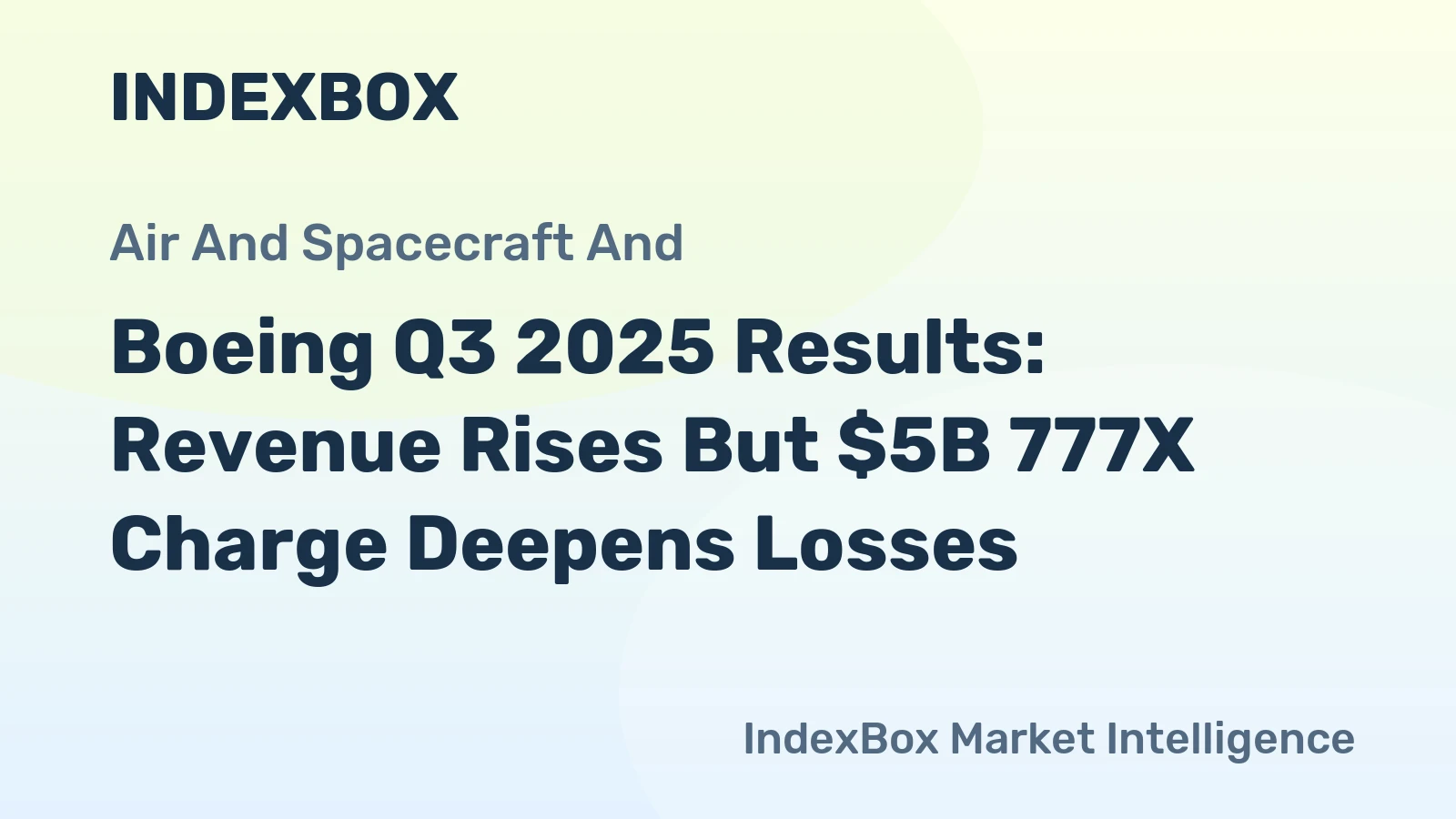 Boeing Q3 2025 Results: Revenue Rises But $5B 777X Charge Deepens Losses