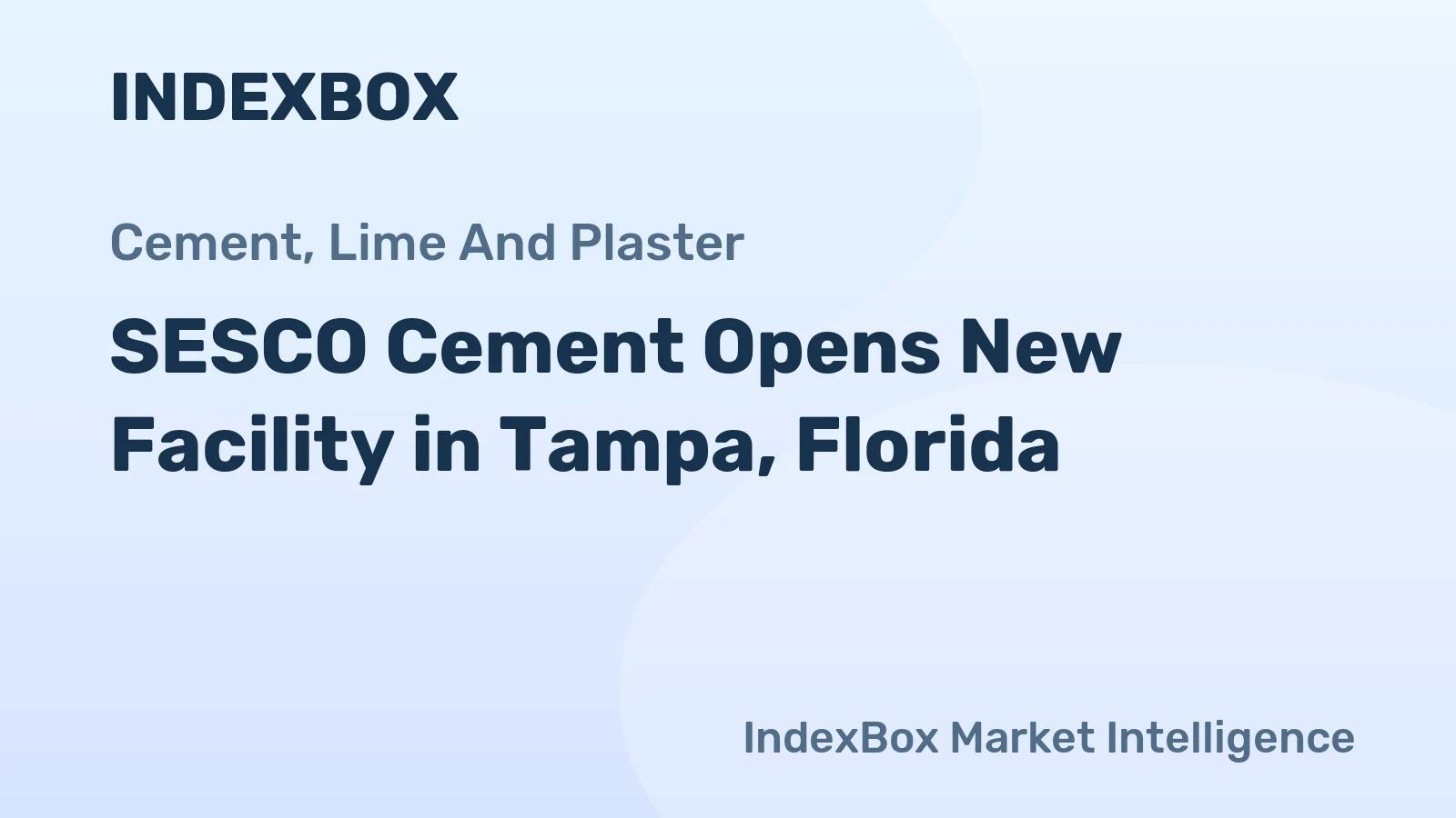 SESCO Cement Opens New Facility in Tampa, Florida