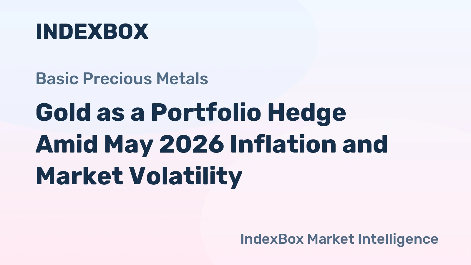 Gold as a Portfolio Hedge Amid May 2026 Inflation and Market Volatility