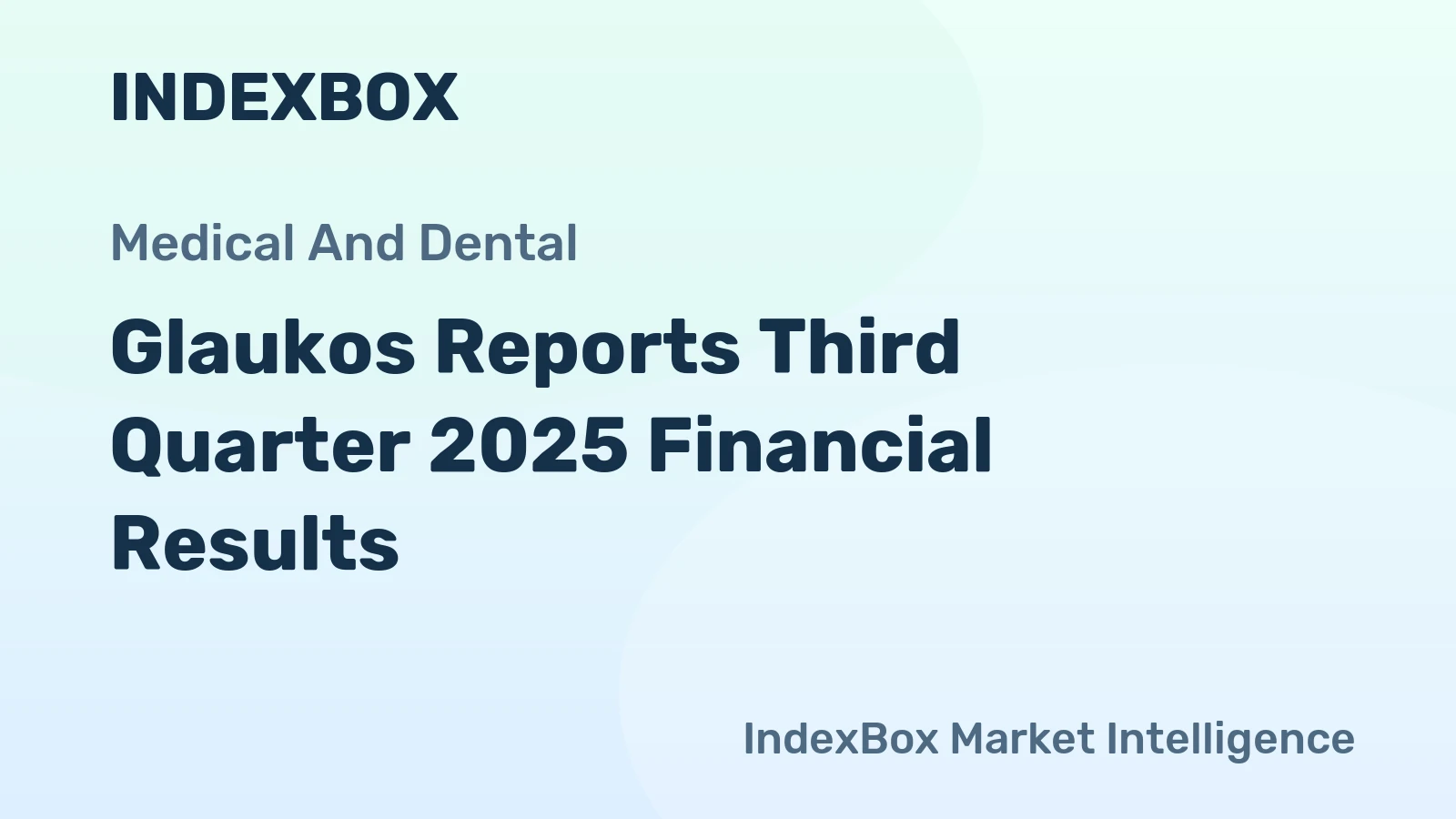 Glaukos Reports Third Quarter 2025 Financial Results