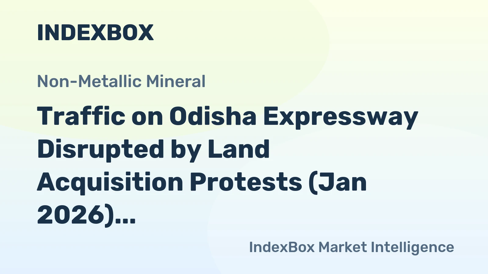 Traffic on Odisha Expressway Disrupted by Land Acquisition Protests (Jan 2026)