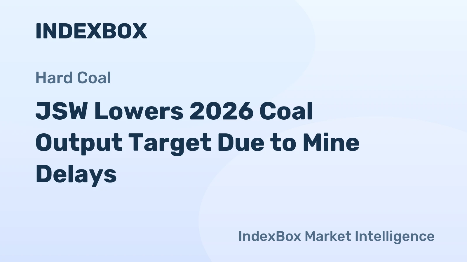 JSW Lowers 2026 Coal Output Target Due to Mine Delays