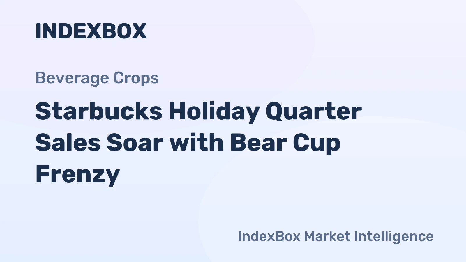 Starbucks Holiday Quarter Sales Soar with Bear Cup Frenzy
