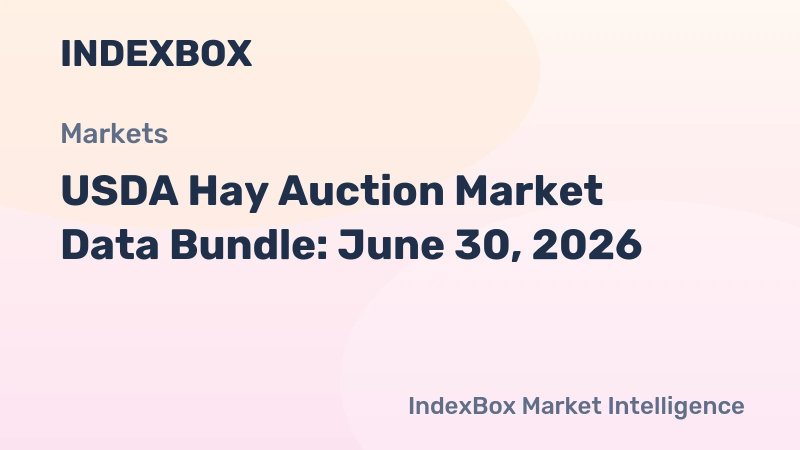 USDA Hay Auction Market Data Bundle: June 30, 2026