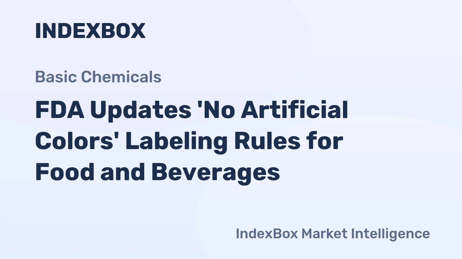 FDA Updates 'No Artificial Colors' Labeling Rules for Food and Beverages