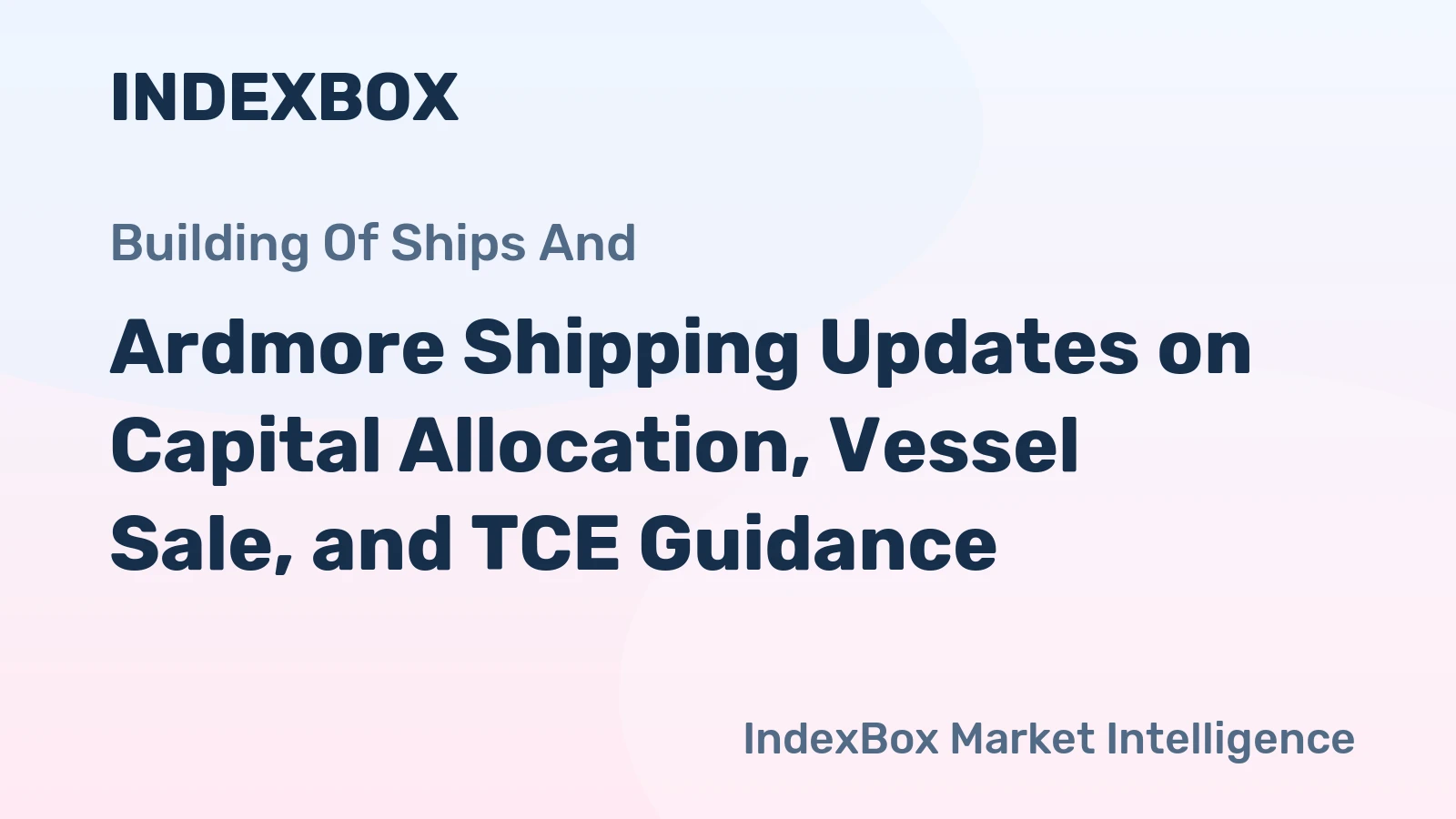 Ardmore Shipping Updates on Capital Allocation, Vessel Sale, and TCE Guidance