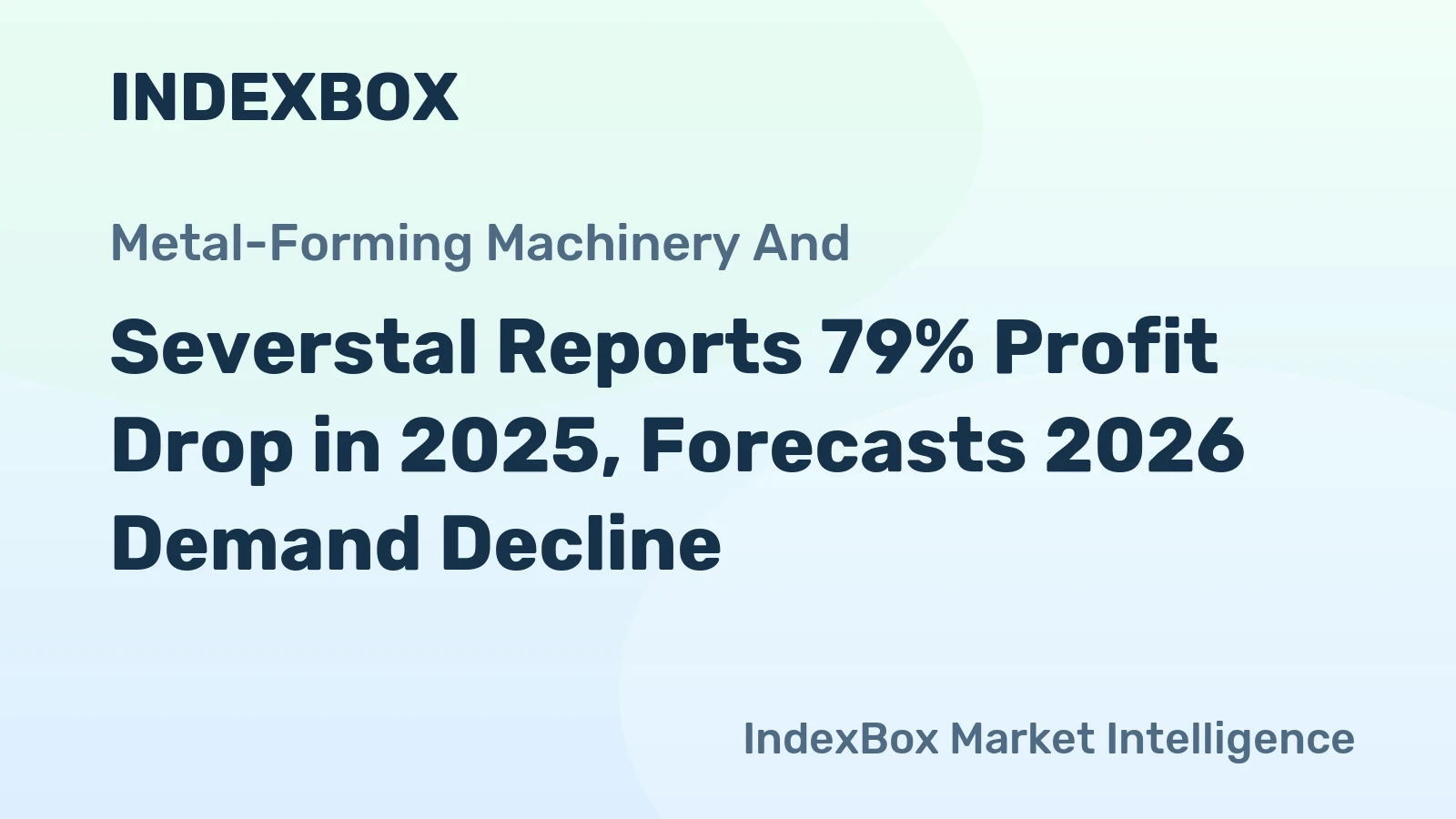 Severstal Reports 79% Profit Drop in 2025, Forecasts 2026 Demand Decline