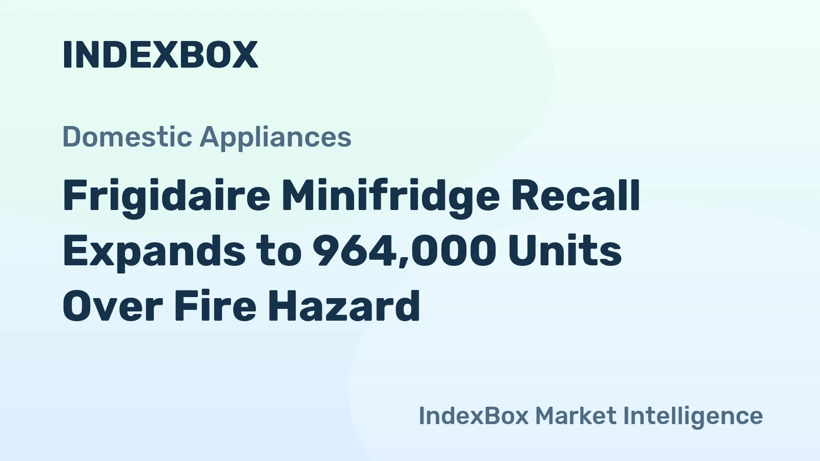 Frigidaire Minifridge Recall Expands to 964,000 Units Over Fire Hazard