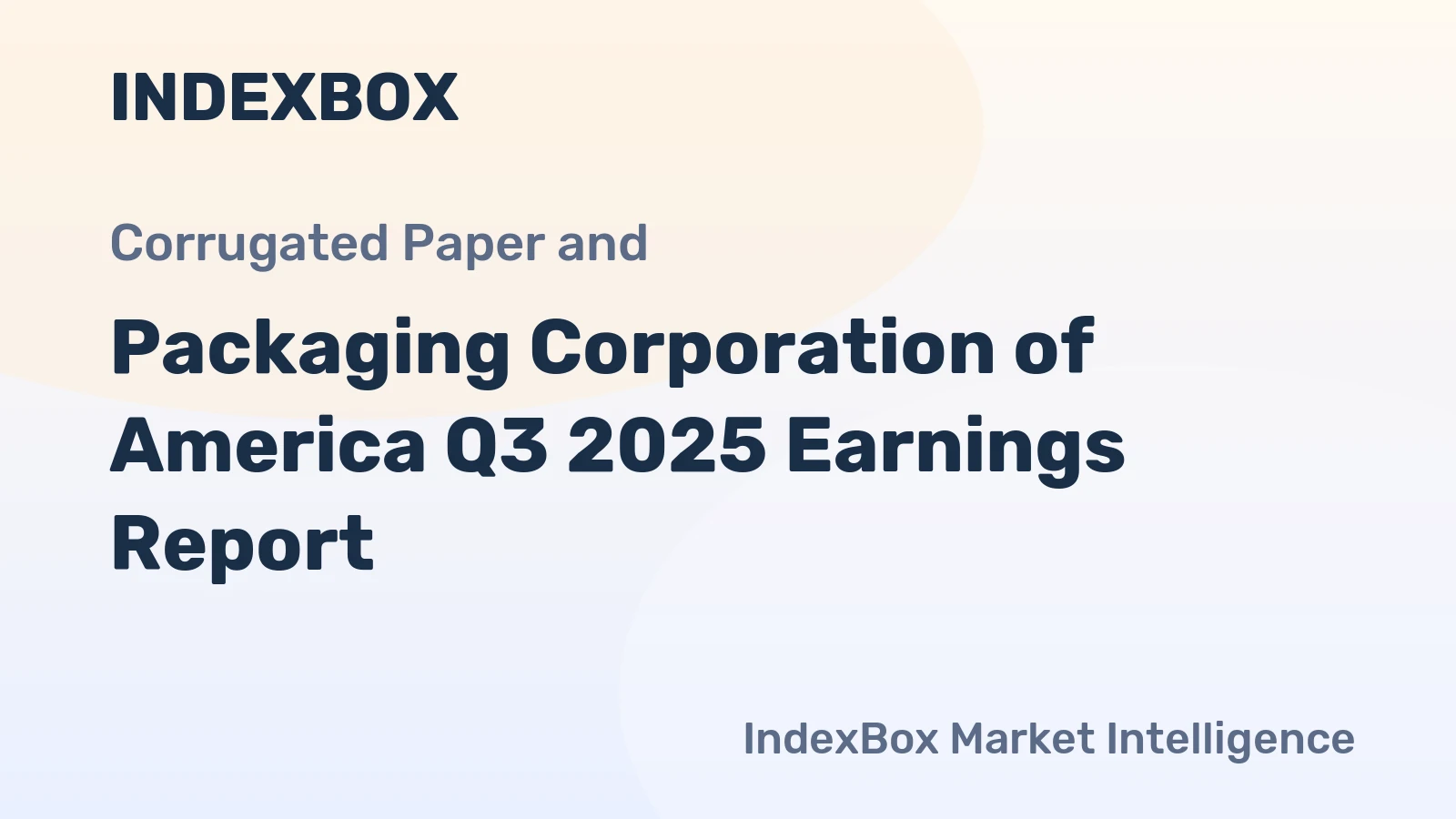 Packaging Corporation of America Q3 2025 Earnings Report