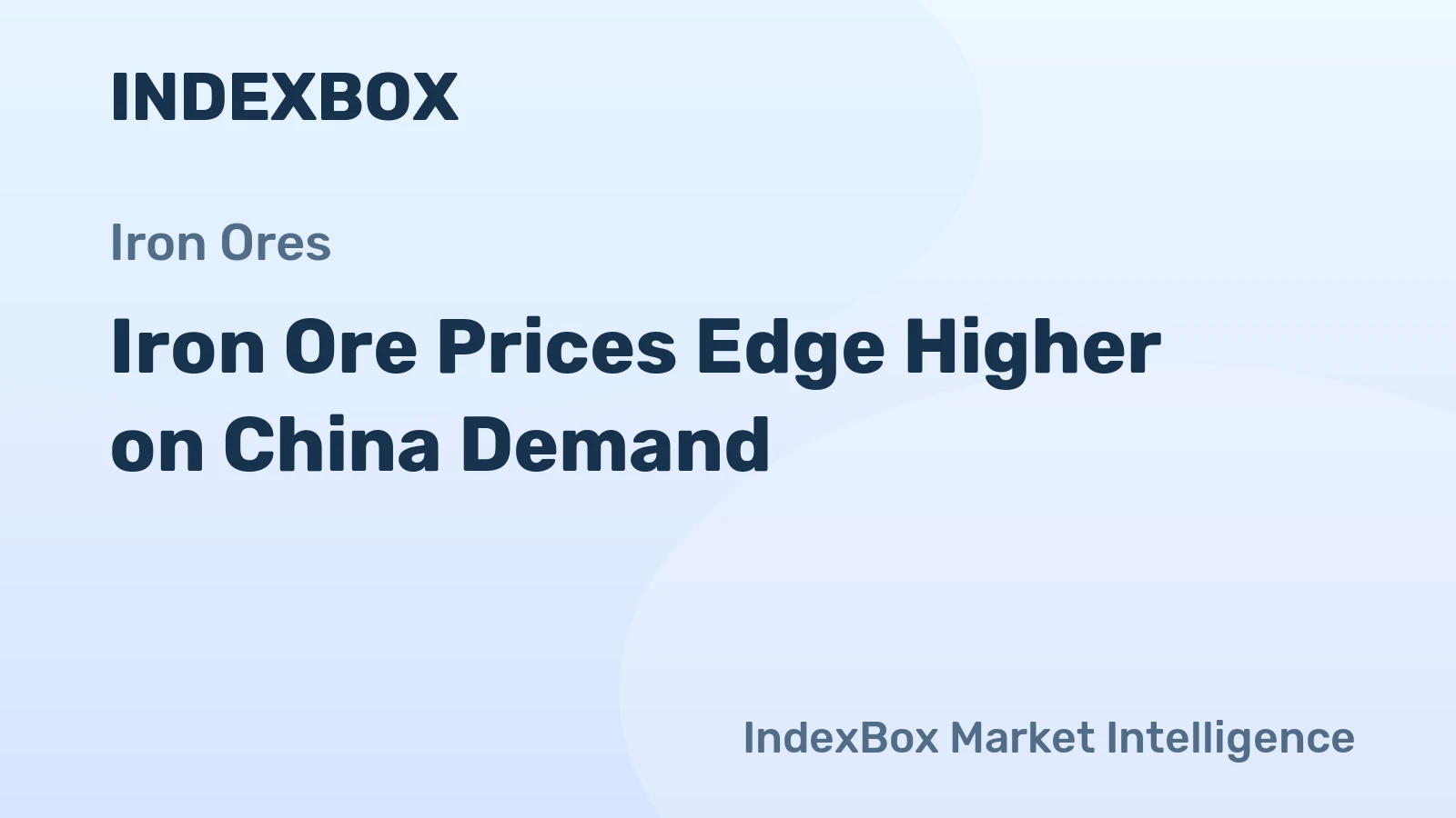 Iron Ore Prices Edge Higher on China Demand