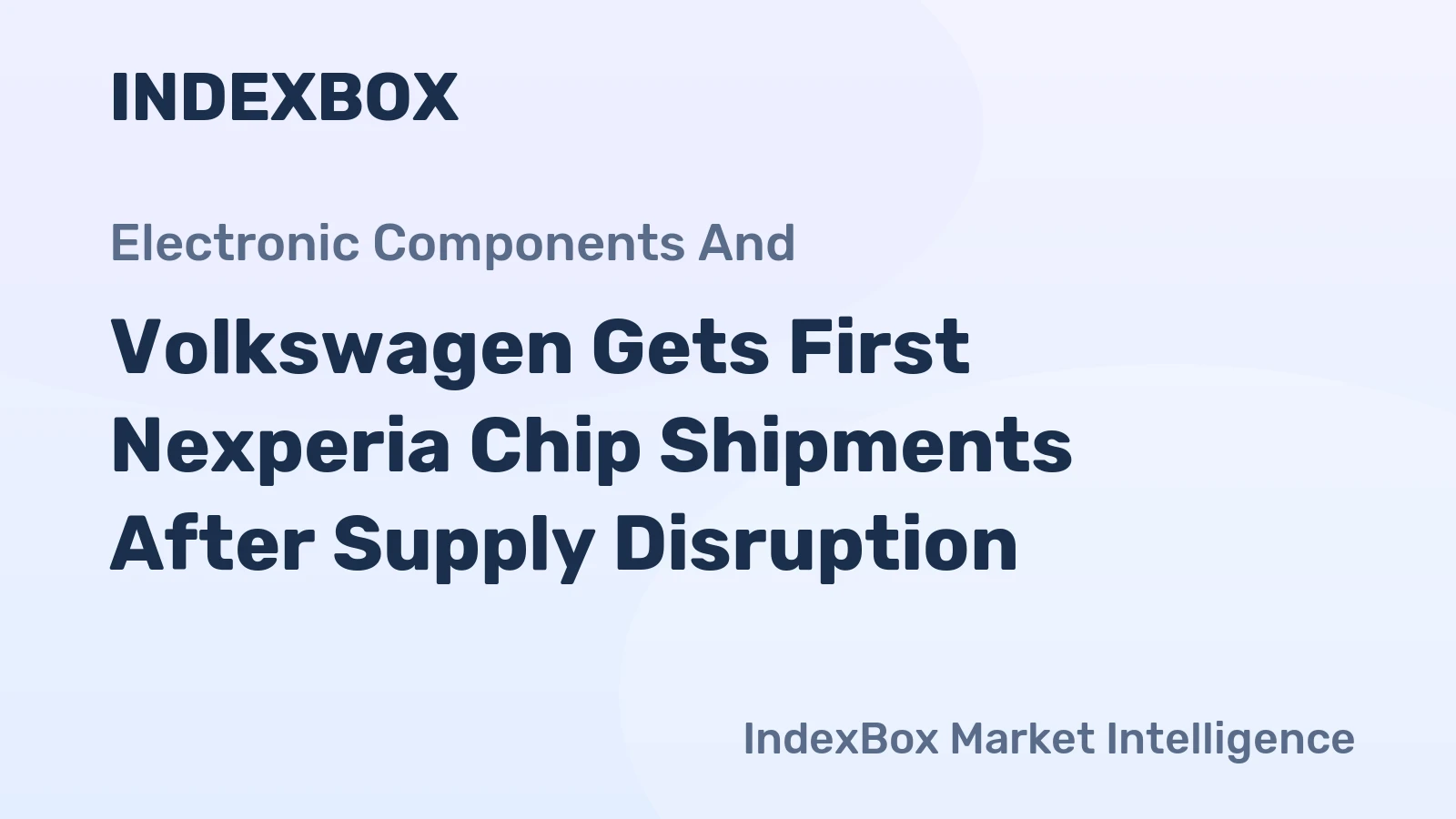 Volkswagen Gets First Nexperia Chip Shipments After Supply Disruption