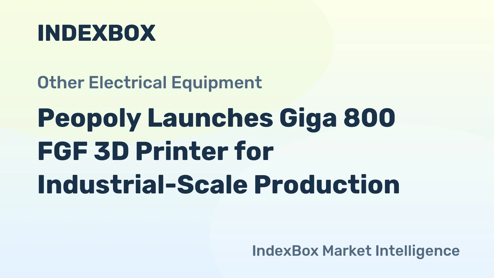 Peopoly Launches Giga 800 FGF 3D Printer for Industrial-Scale Production