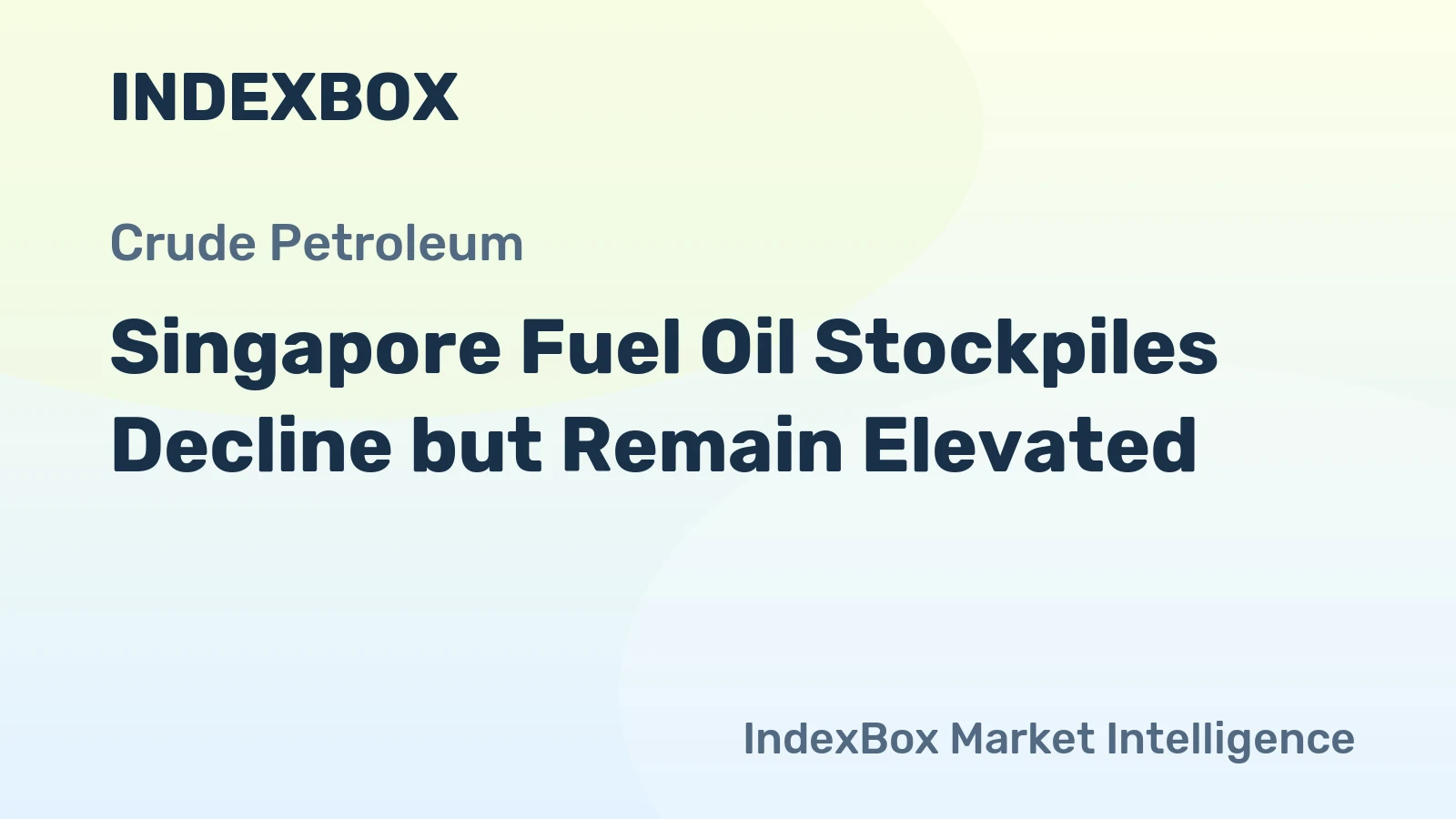 Singapore Fuel Oil Stockpiles Decline but Remain Elevated