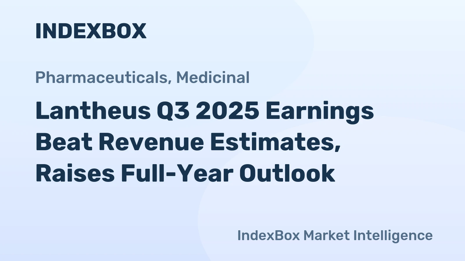 Lantheus Q3 2025 Earnings Beat Revenue Estimates, Raises Full-Year Outlook