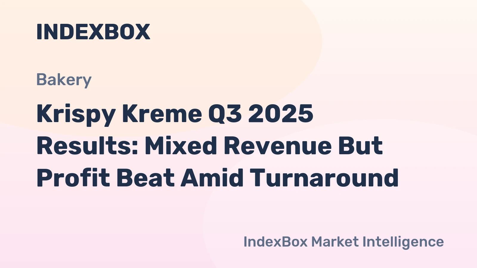 Krispy Kreme Q3 2025 Results: Mixed Revenue But Profit Beat Amid Turnaround