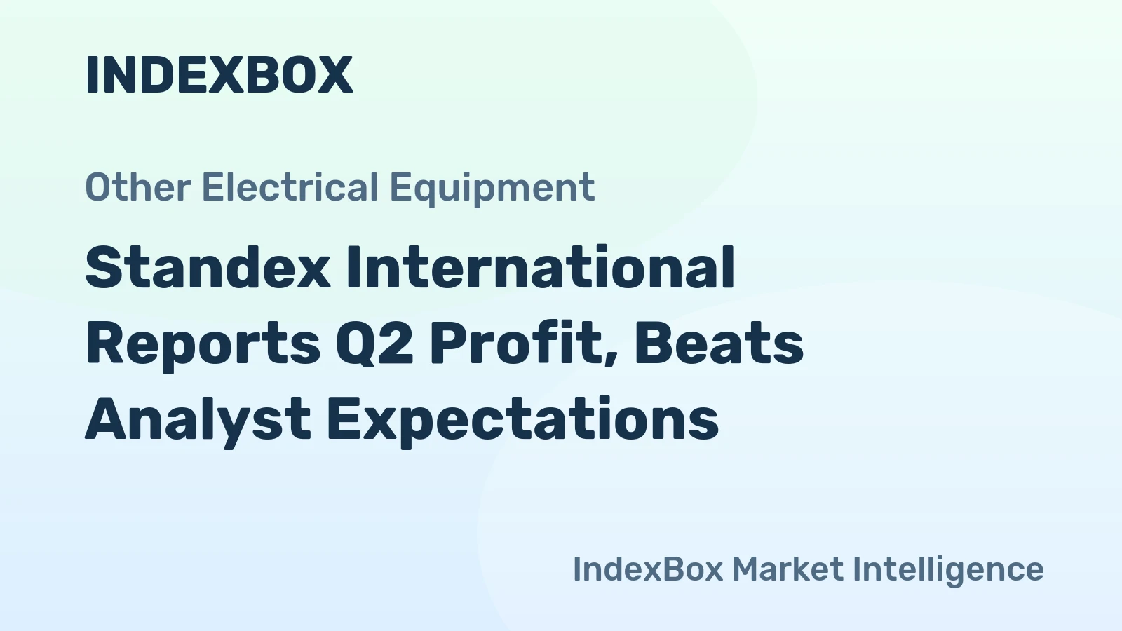Standex International Reports Q2 Profit, Beats Analyst Expectations