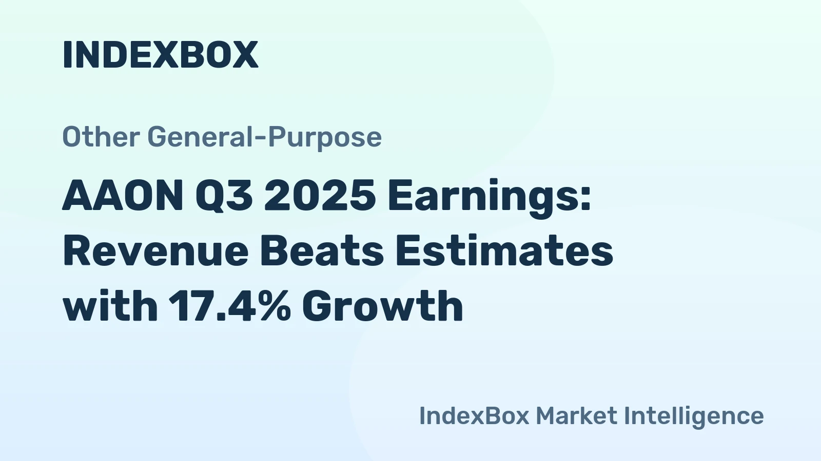 AAON Q3 2025 Earnings: Revenue Beats Estimates with 17.4% Growth
