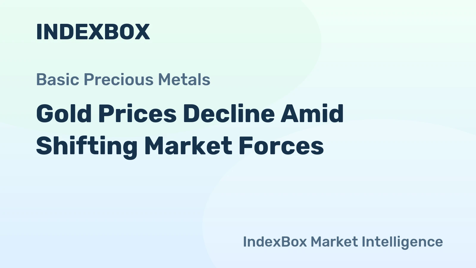 Gold Prices Decline Amid Shifting Market Forces
