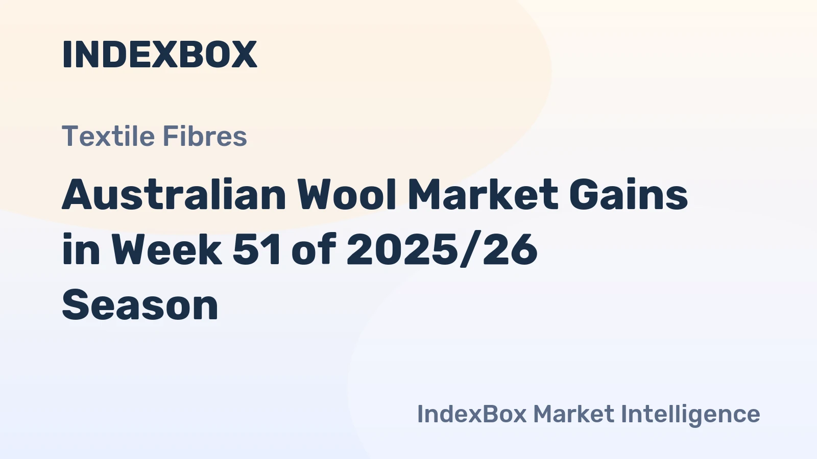 Australian Wool Market Gains in Week 51 of 2025/26 Season